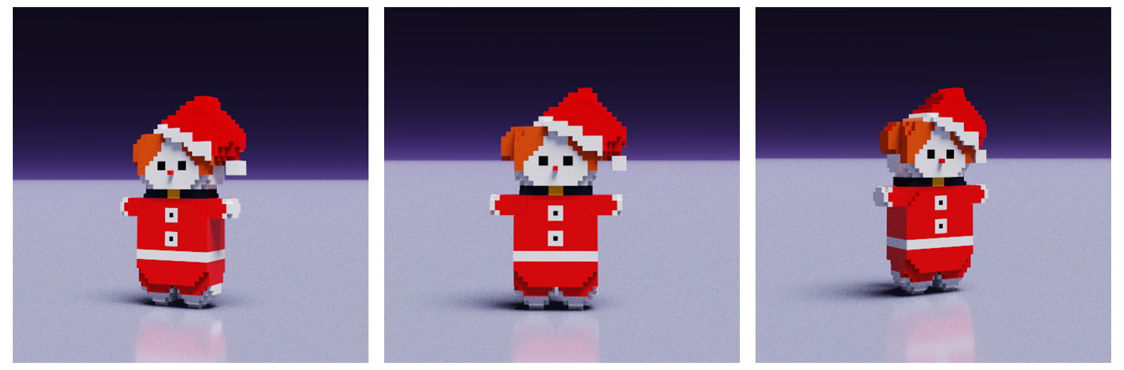 SYNCAD（シンクアド）、NFTボクセルアート 第5弾「NEKONO MAYUGE」「KURONO MAYUGE」X'mas Ver.の販売を開始 | syncAD（シンクアド）｜ Web ...